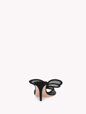 GIANVITO ROSSI Ilia Open Toe Mules - Black