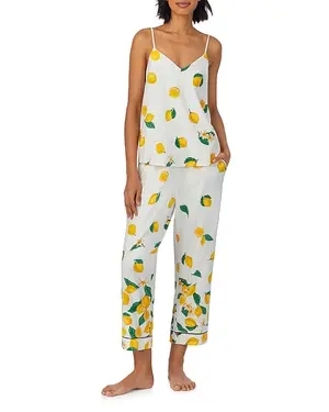 BEDHEAD PAJAMAS Cami Cropped Pajama Set - Main Squeeze Border