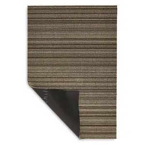 CHILEWICH Skinny Stripe Shag Utility Mat, 24 X 36 - Mushroom