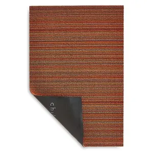 CHILEWICH Skinny Stripe Shag Utility Mat, 24 X 36 - Orange
