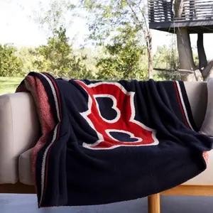 Barefoot Dreams Cozychic Boston Red Sox Throw Blanket - Red Sox Multi