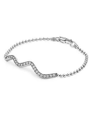 Lagos Sterling Caviar Spark Diamond Bracelet