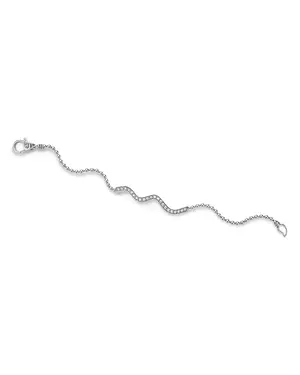 Lagos Sterling Caviar Spark Diamond Bracelet