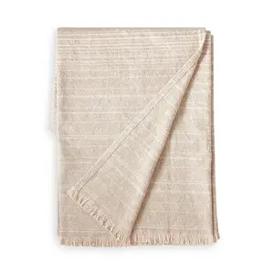 ANNIE SELKE Oliver Ombre Throw - Natural