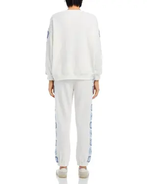 Vintage Havana Crochet Trim Sweatshirt