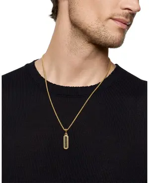 David Yurman Streamline Inlay Amulet - Black/gold
