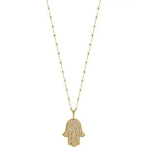 KARMA AND LUCK Evil Eye & Hamsa Hand Necklace - Gold
