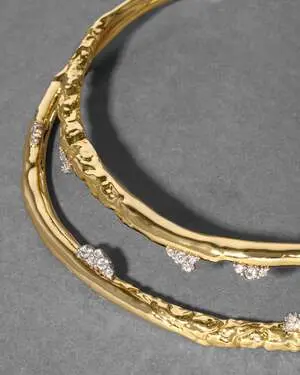Alexis Bittar Brut Crystal Thorned Collar Necklace