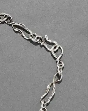 Alexis Bittar Brut Sterling Twisted Short Necklace