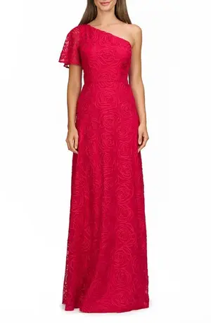 Js Collections Anastasia Single Flutter Sleeve Gown
