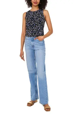 Vince Camuto Floral Keyhole Tank
