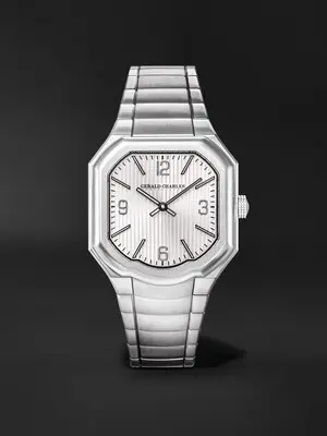 GERALD CHARLES Masterlink 2h Automatic 38mm Stainless Steel Watch - Silver