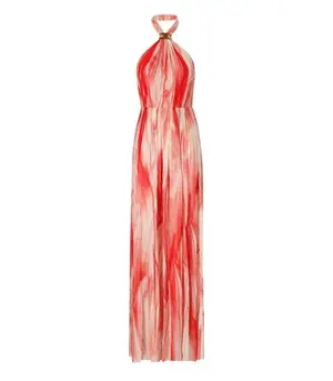 Elisabetta Franchi Viscose Maxi Dress - Red