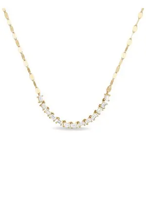 Lana Jewelry 14k Gold Baguette Diamond Necklace - Yellow Gold