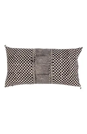 ALAMWAR Samburu Lumbar Pillow Cover - Charcoal