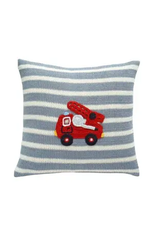 MELANGE COLLECTION 10" Fire Truck Pillow