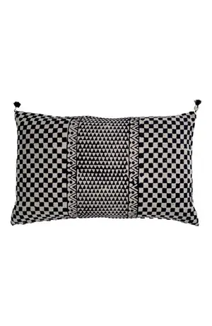 ALAMWAR Samburu Petit Lumbar Pillow Cover - Charcoal