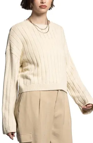 WEEKEND LOS ANGELES Francesca Linen & Cotton Sweater