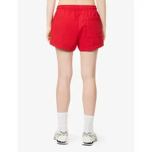 SPORTY & RICH Varsity Crest Cotton-jersey Shorts