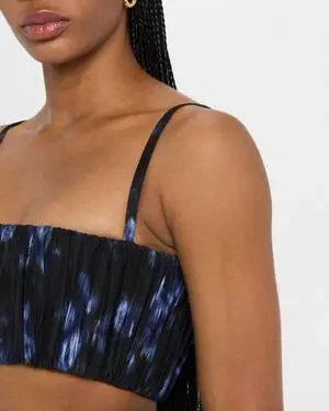 Michael Kors Gathered Bralette Top - Rivierabl