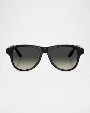 Brunello Cucinelli Round Sunglasses - Black
