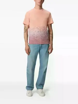 Missoni Intarsia-knit T-shirt - Orange