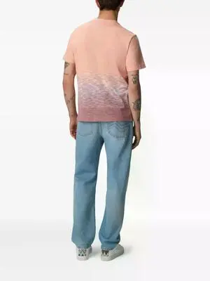 Missoni Intarsia-knit T-shirt - Orange