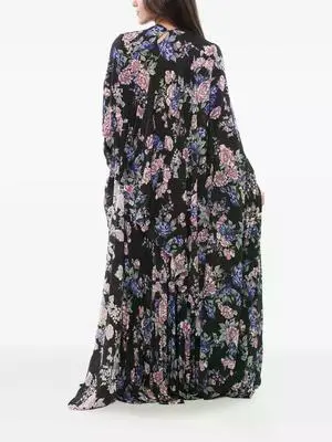 Balenciaga Floral-print Pleated Maxi Dress