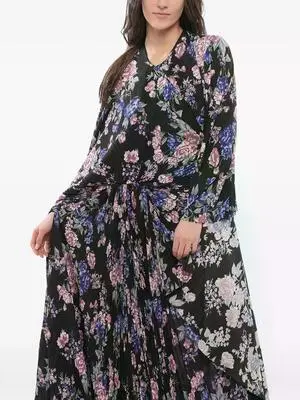 Balenciaga Floral-print Pleated Maxi Dress