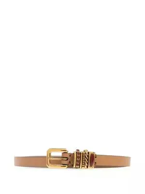 Etro Leather Belt - Brown