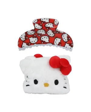 HELLO KITTY 2-pack Hair Clip Set - Multicolored