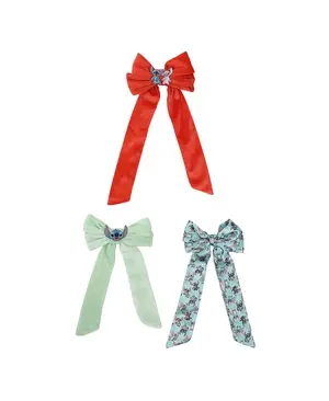 HELLO KITTY Stitch And Angel Bow Hair Clips Set - Dsc 3-piece Angel