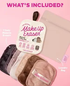 MAKEUP ERASER 7-pc. Neutral Makeup-removing Cloth Set