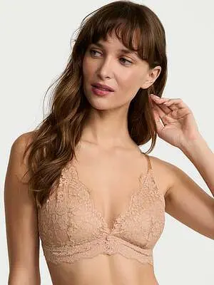 Victoria's Secret Dream Angels Lace Triangle Bralette - Beige