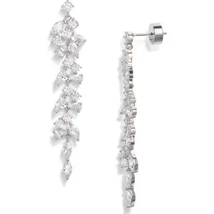 Nordstrom Scattered Cubic Zirconia Linear Drop Earrings