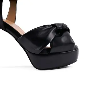 STINAA.J Julie Orthopedic Platform Sandals - Black