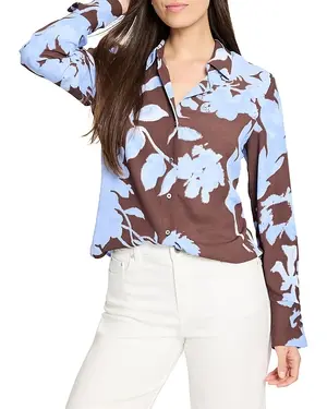 NIC+ZOE Cloud Blossom Woven Shirt