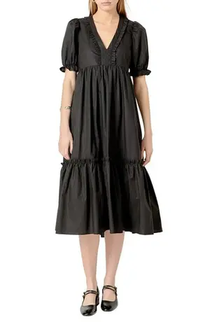 English Factory Empire Waist Day Dresses
