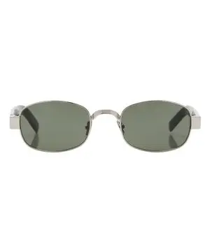 Saint Laurent Round-frame Metal Sunglasses - Silver