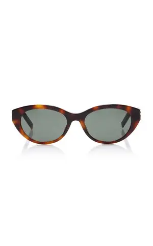Saint Laurent Round-frame Tortoiseshell Sunglasses - Brown
