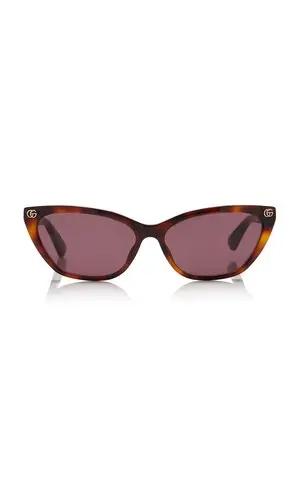 Gucci Cat-eye Acetate Sunglasses - Brown