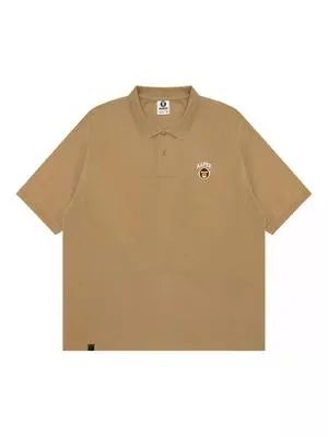 AAPE BY *A BATHING APE Cotton Polo Shirt - Neutrals