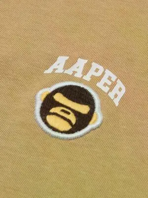 AAPE BY *A BATHING APE Cotton Polo Shirt - Neutrals