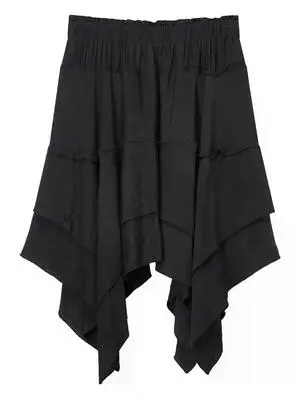B+AB Asymmetric Layered Skirt