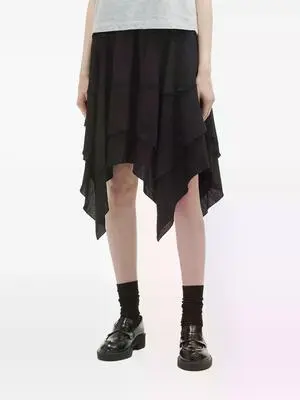 B+AB Asymmetric Layered Skirt