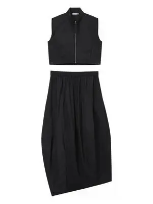 B+AB Asymmetric Zip-front Co-ord Set