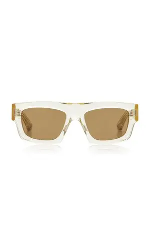 Gucci Fashion Show Oversized Acetate Sunglasses - Yellow