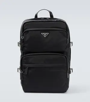 Prada Re-nylon Leather-trimmed Backpack