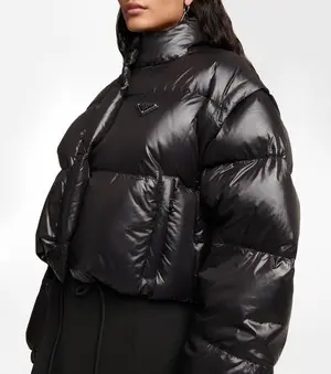 Prada Re-nylon Cropped Down Jacket