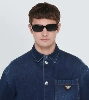 Prada Symbole Rectangular Sunglasses